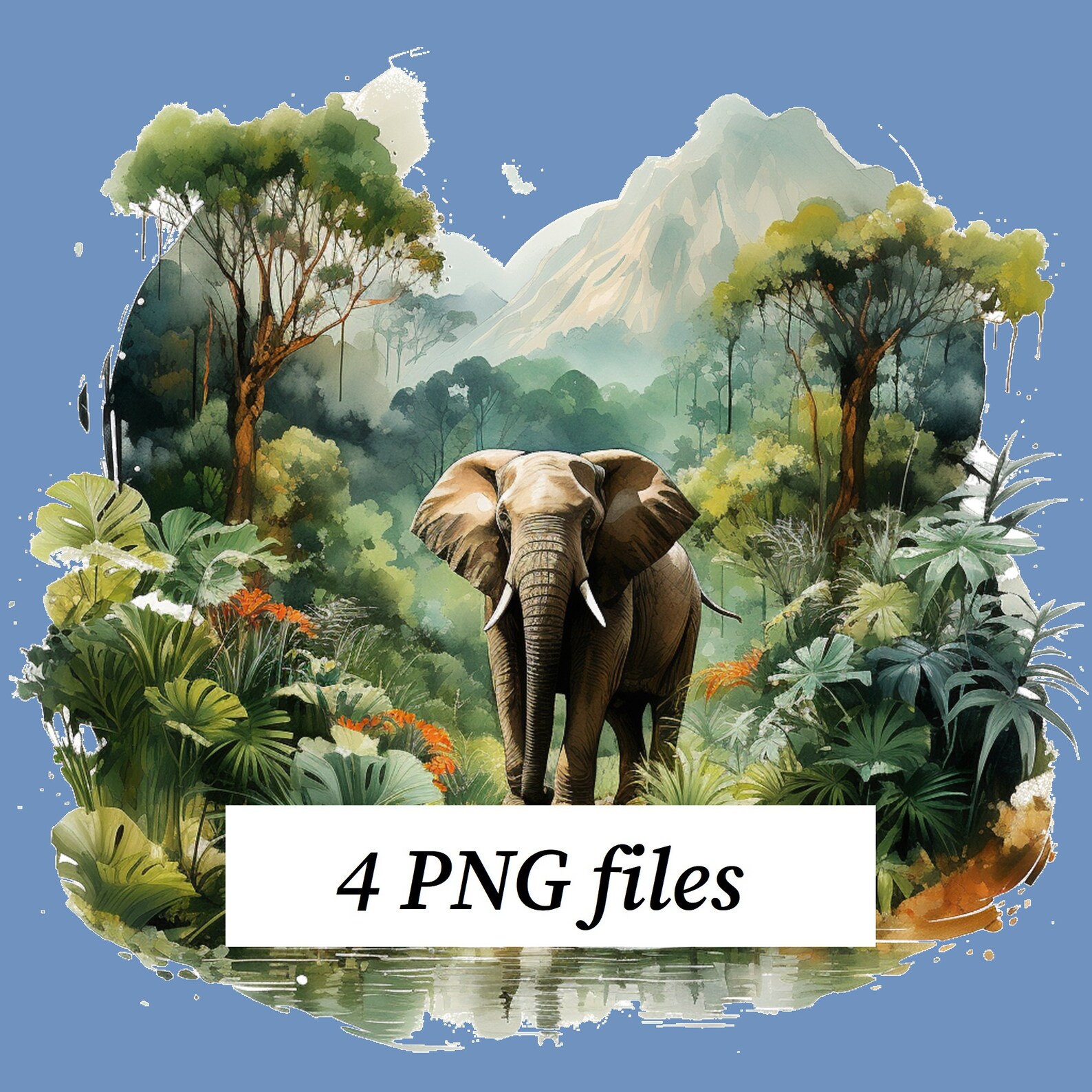Jungle Toucan Tiger PNG DTG Printing Instant Download T-shirt ...