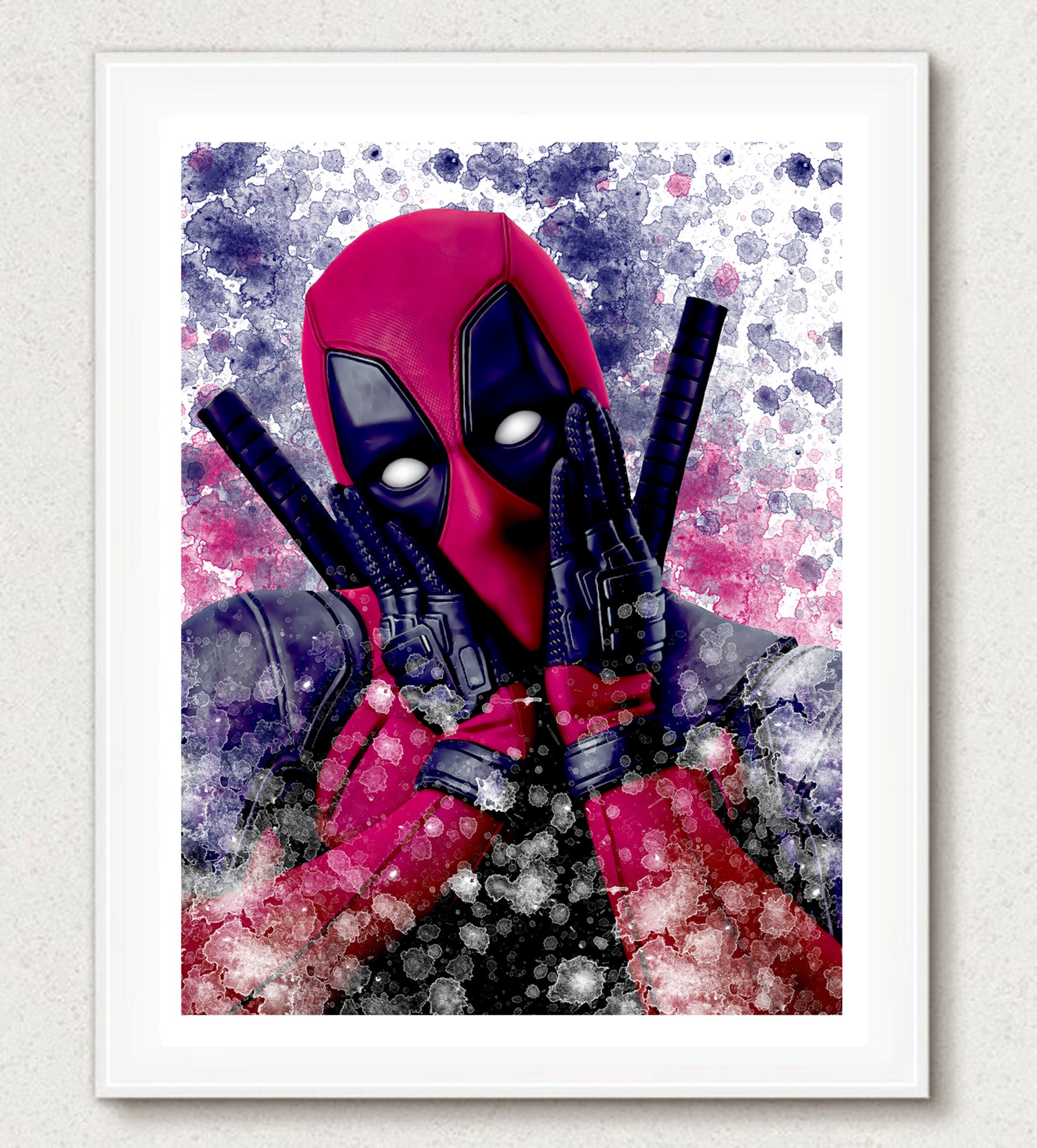 Deadpool Print, Deadpool Poster, Deadpool Movie, Deadpool Decor ...