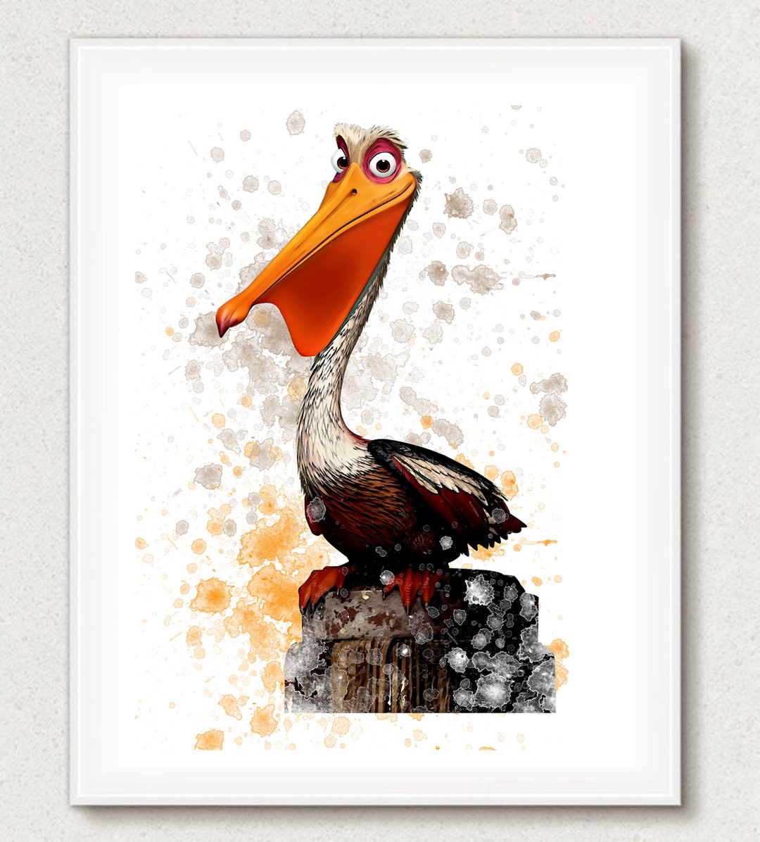 Finding Nemo Print, Finding Nemo Decor, Finding Nemo Poster, Nigel Art ...