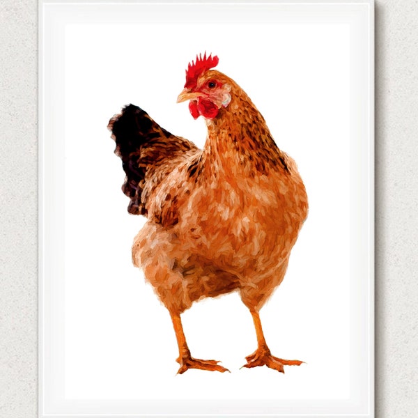 Chicken Poster - Etsy