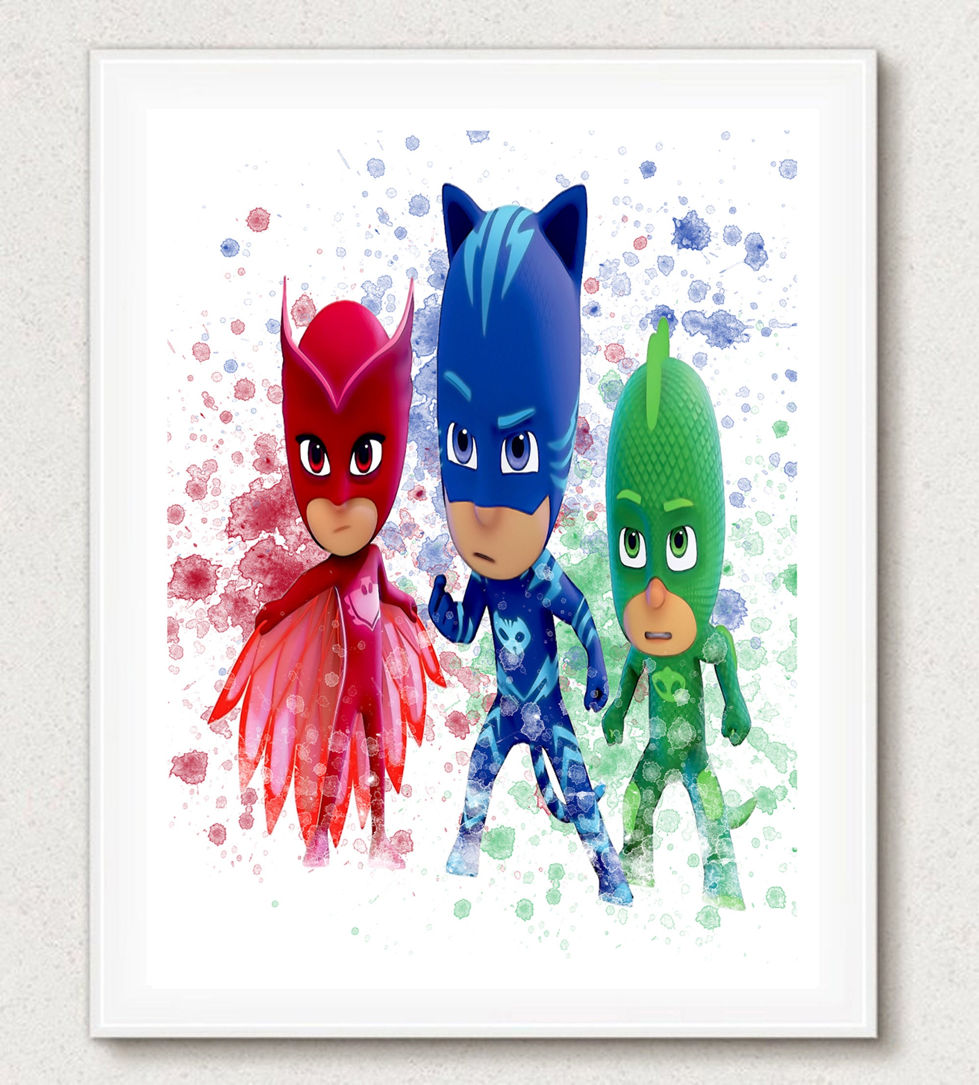 Pj Masks Pj Masks Decor Pj Masks Poster Nursery Poster Pj - Etsy Australia