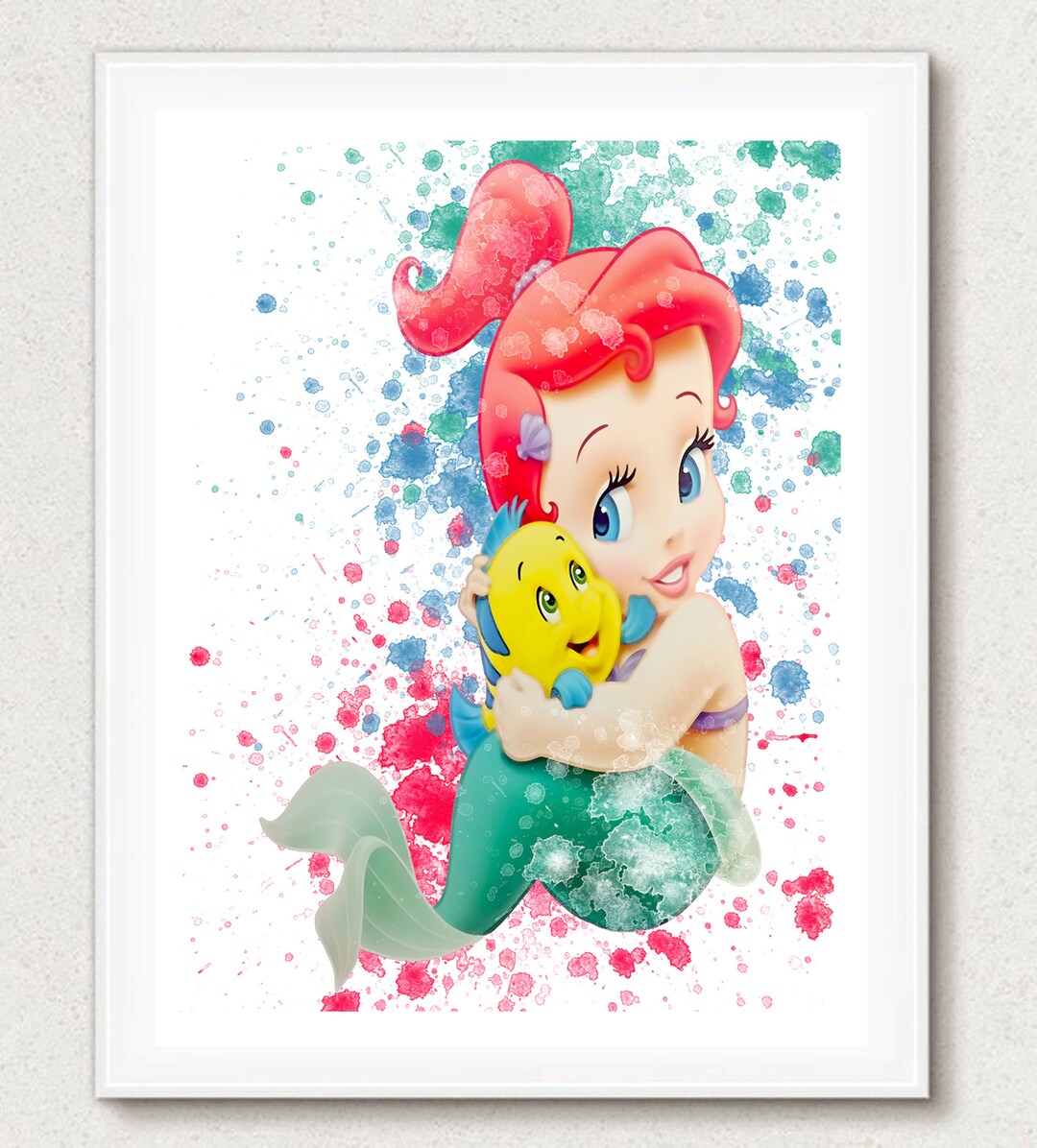 Ariel Print, Ariel Printable, Nursery Printable, Little Mermaid ...