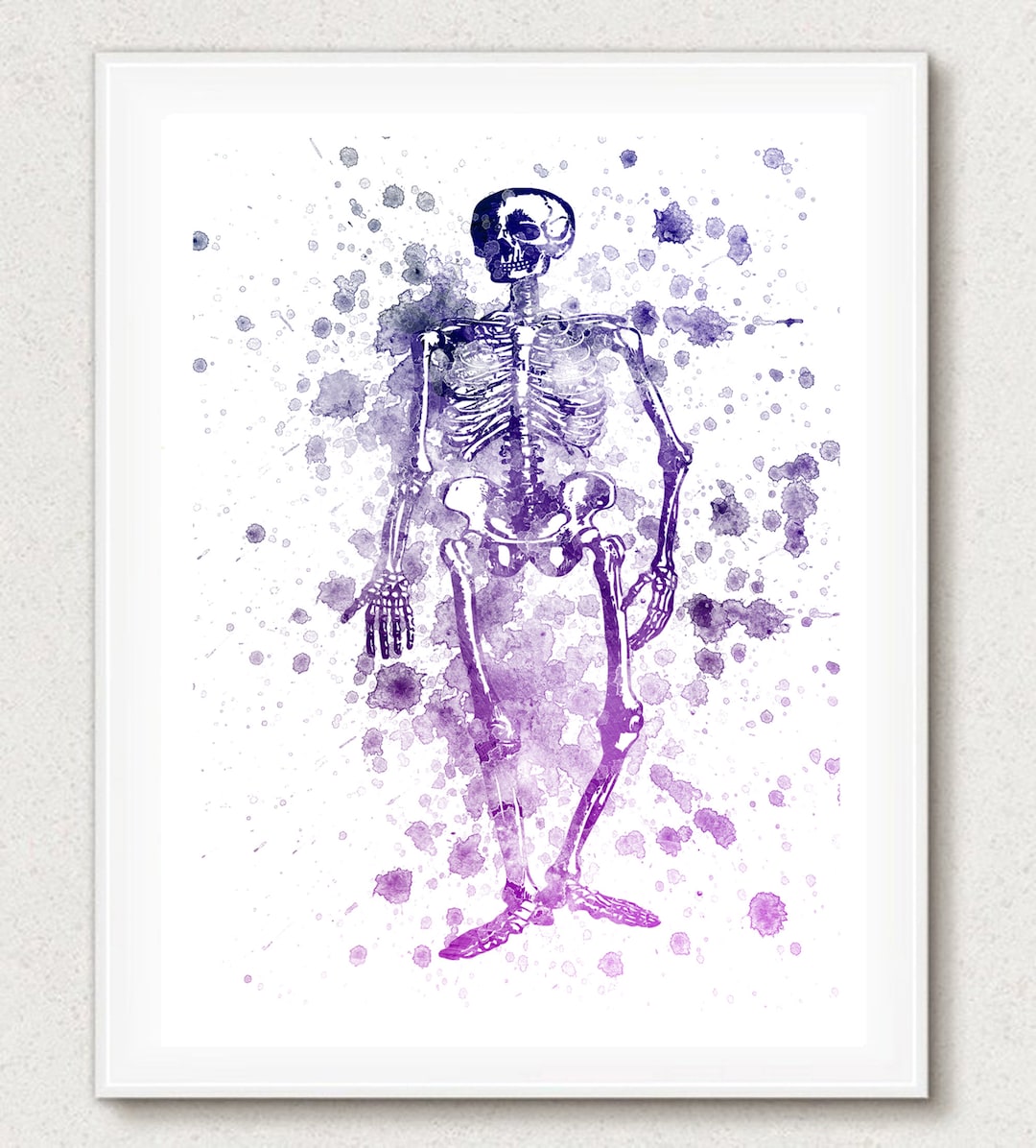 Skeleton Print Skeleton Art Skeleton Decor Anatomy Print - Etsy