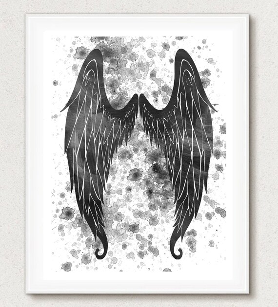 Supernatural Angel Wings Drawing