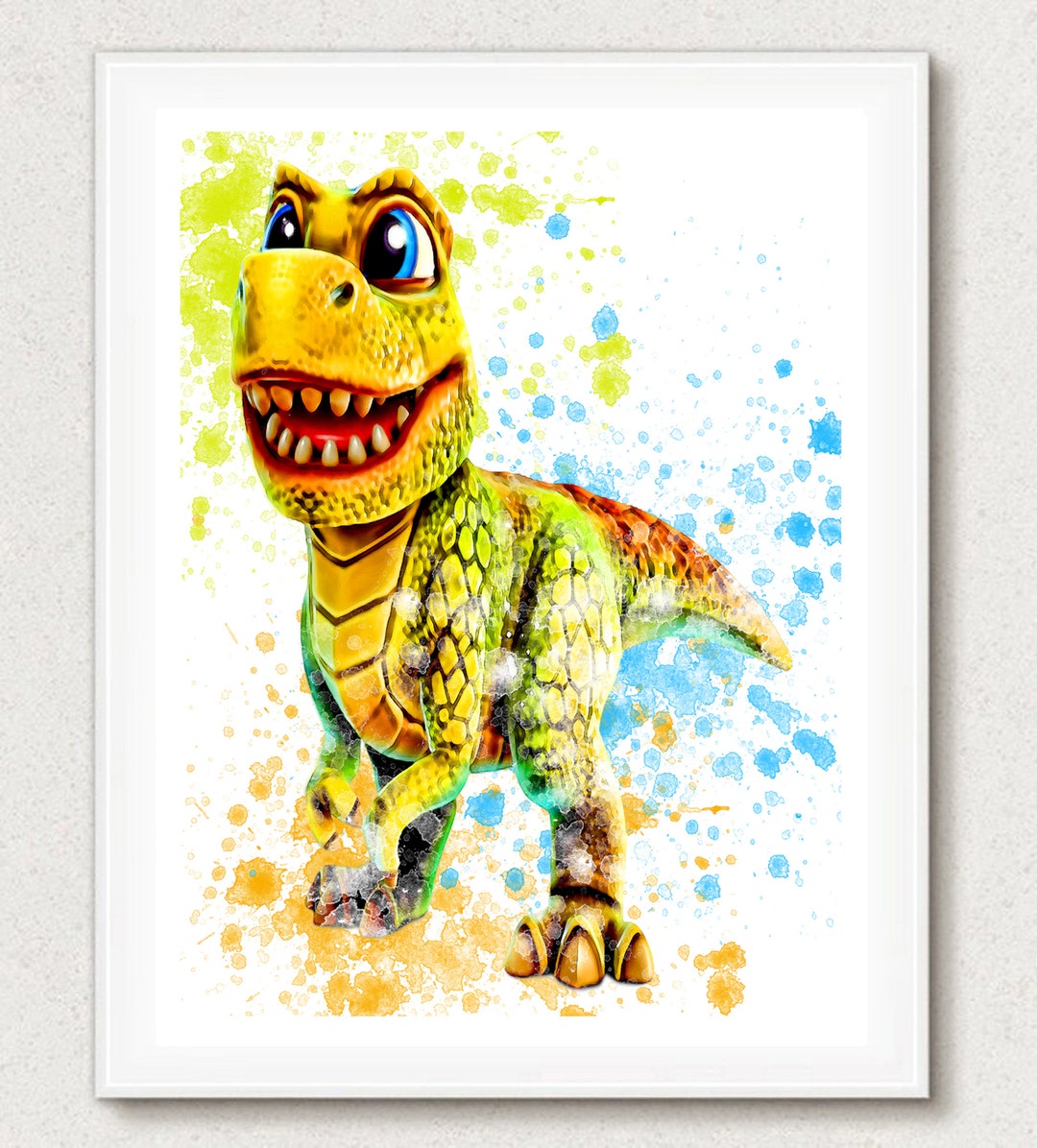 Dinosaur Print, Dinosaur Art, Dinosaur Decor, Bedroom Print, Bedroom ...