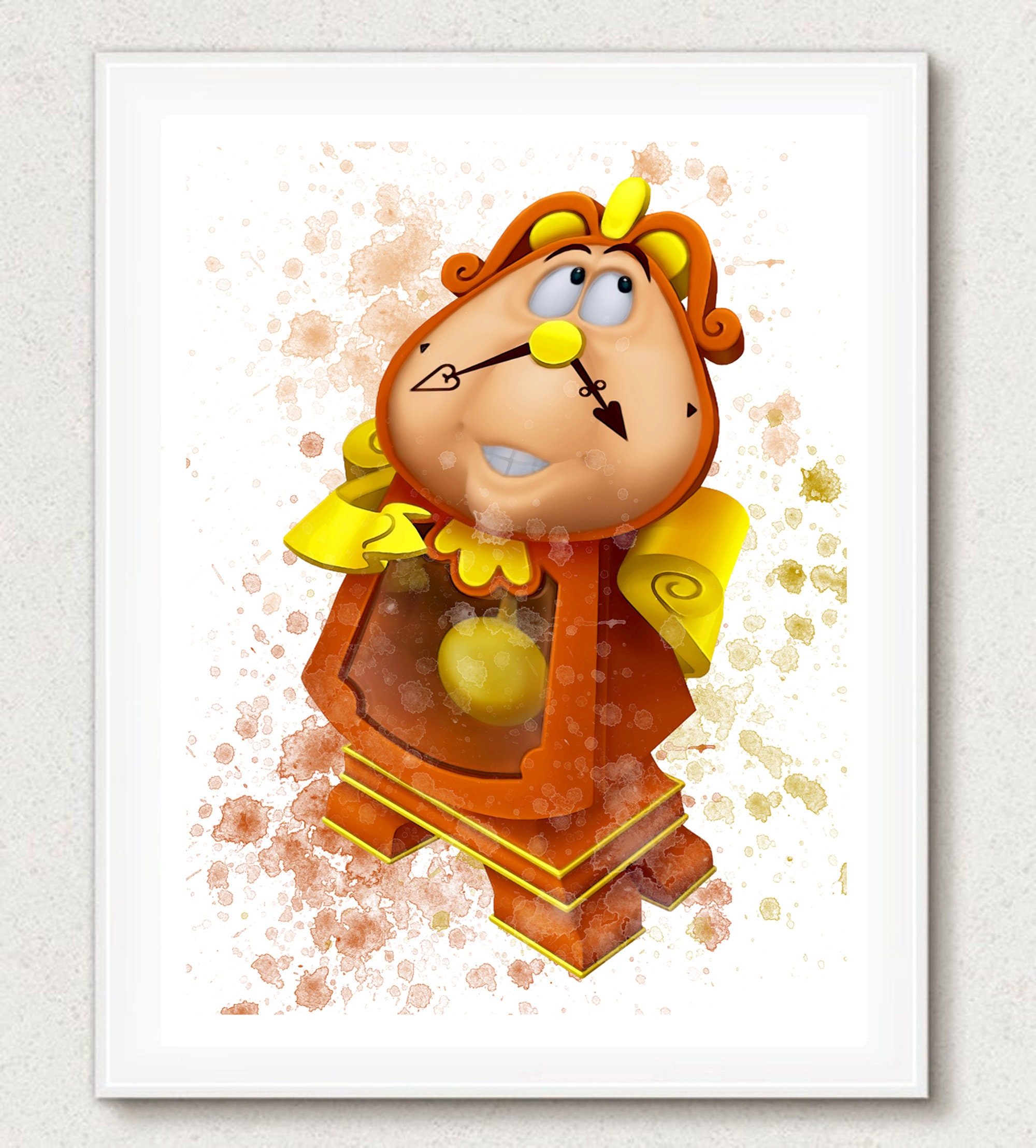 Beauty And The Beast Cogsworth Drawing