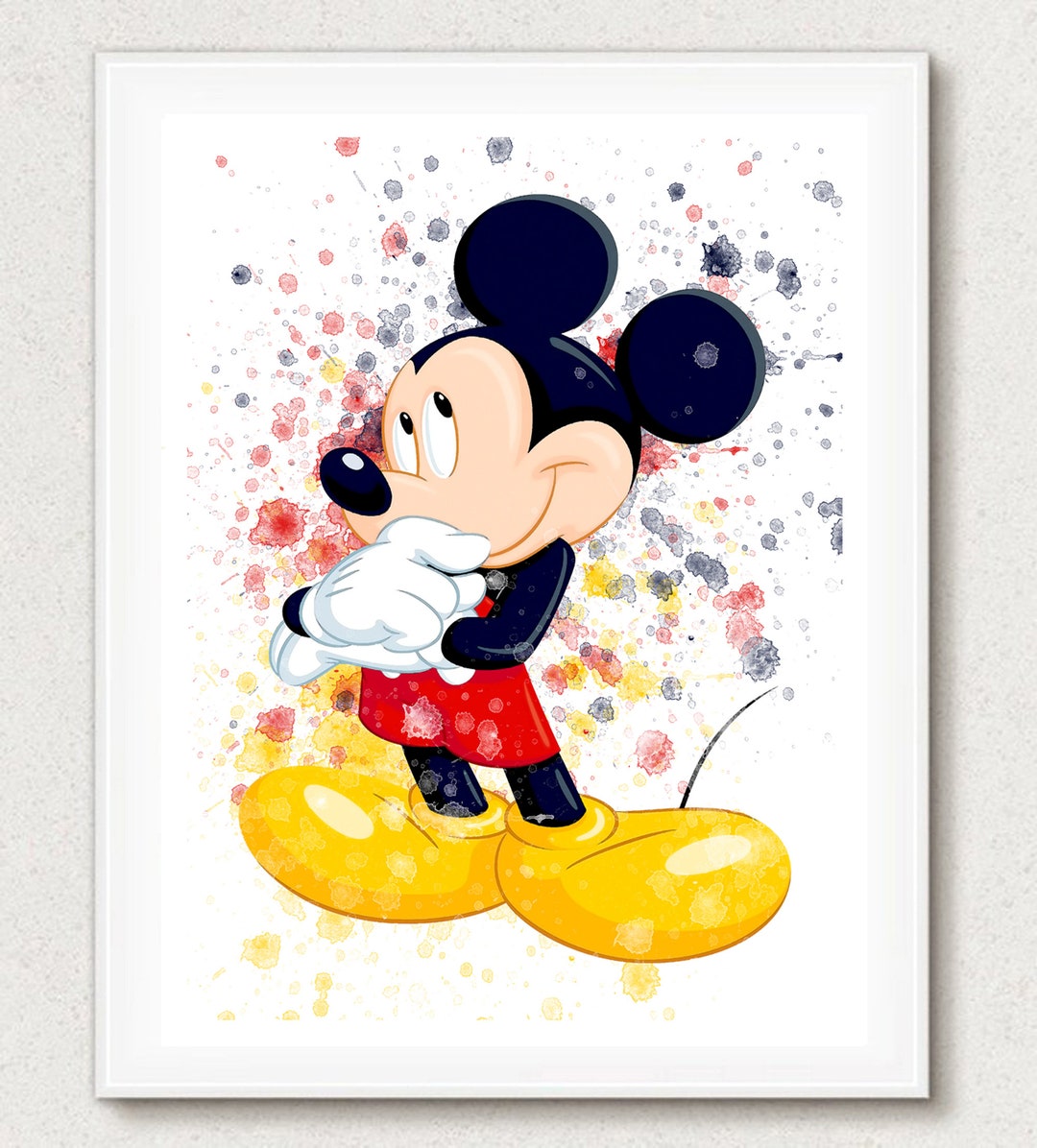Mickey Mouse Print, Mickey Mouse Decor, Mickey Mouse Art, Disney ...