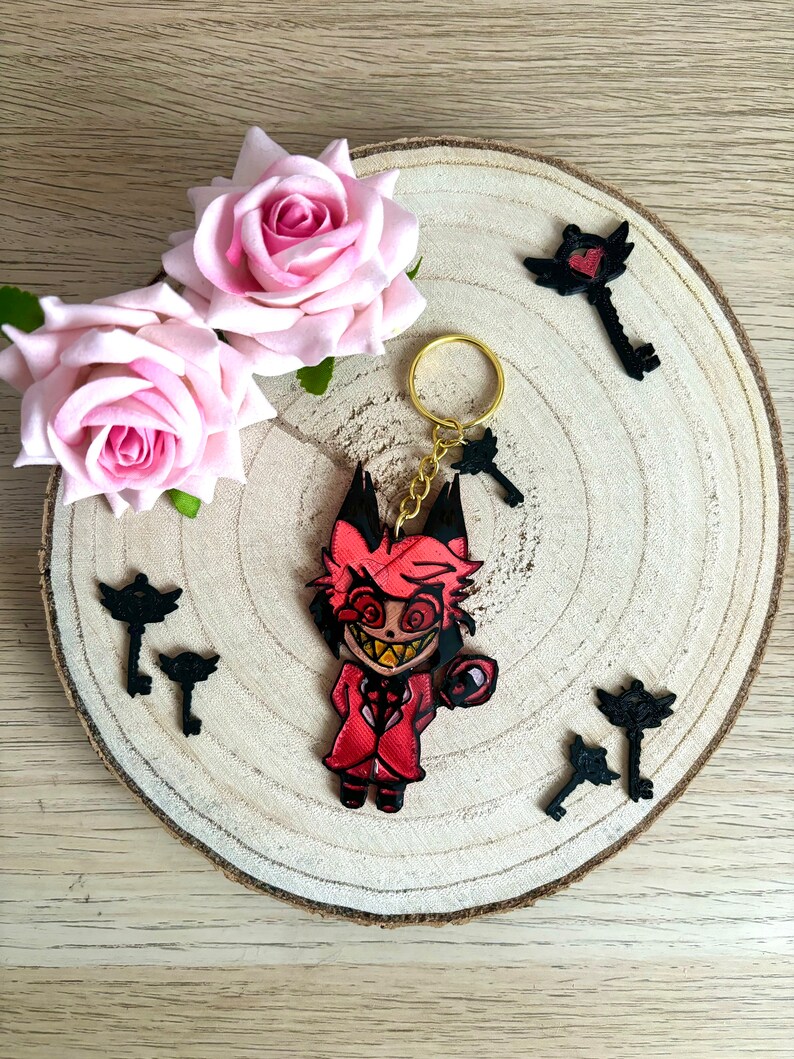 Hazbin Hotel Keychains - Etsy UK