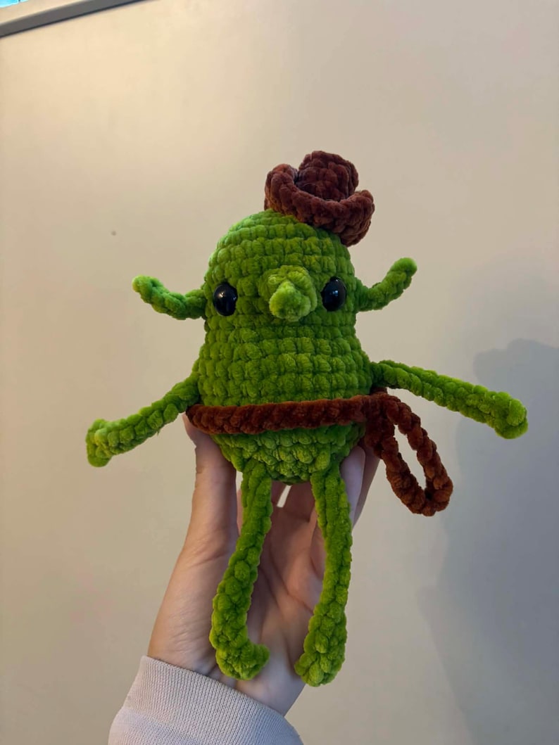 Gus the Cowboy Goblin CROCHET PATTERN (no-sew Body), Crochet Plushie ...