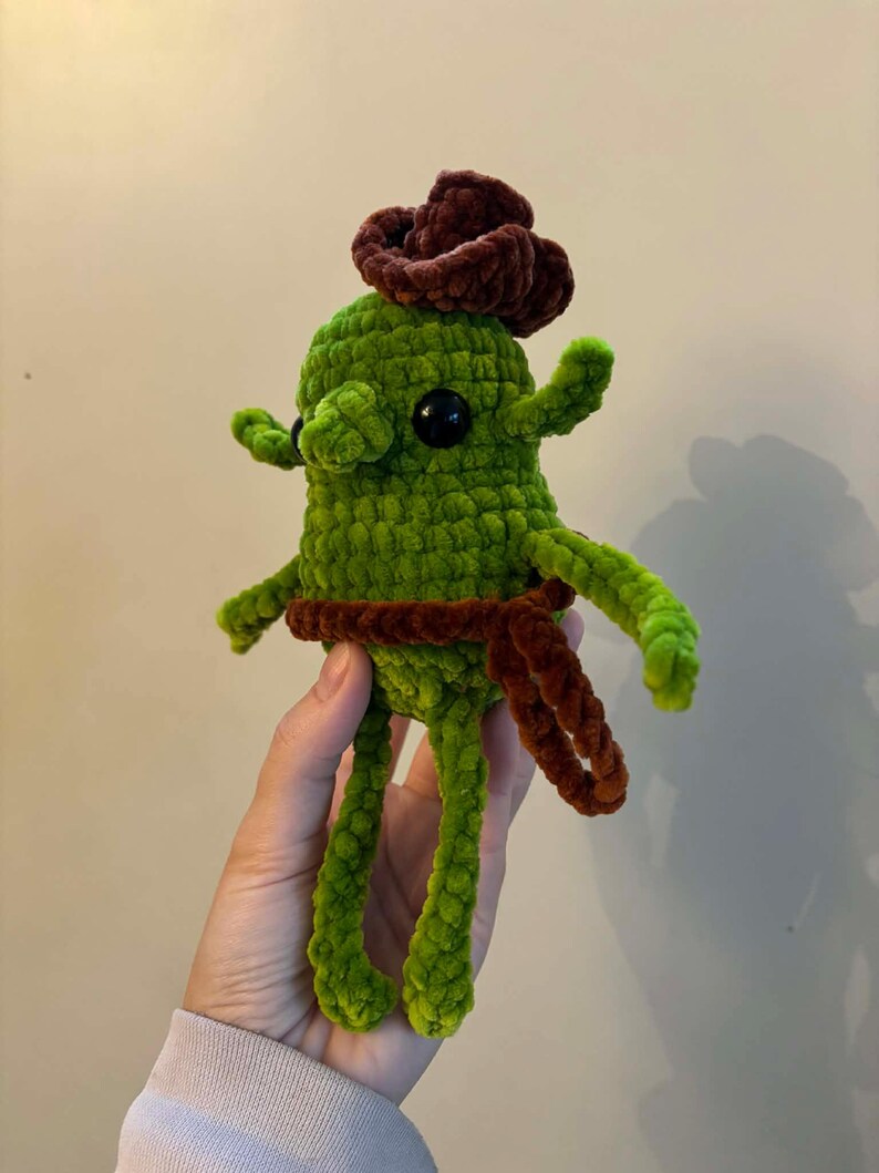 Gus the Cowboy Goblin CROCHET PATTERN (no-sew Body), Crochet Plushie ...