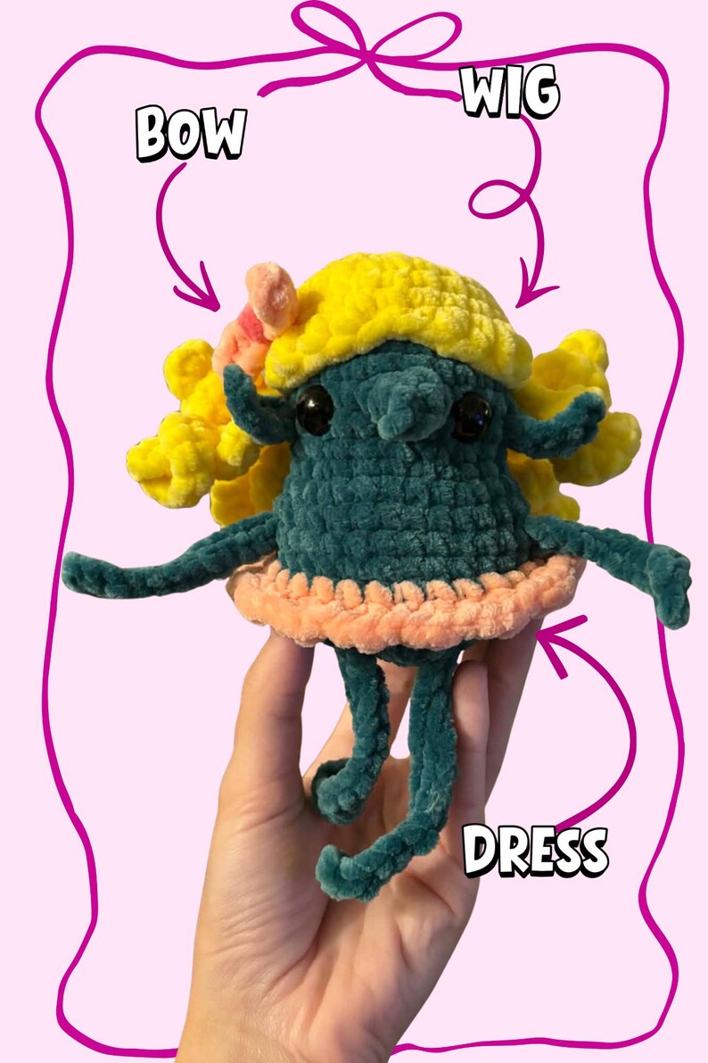 Gabby the Princess Goblin CROCHET PATTERN (no-sew Body), Crochet ...
