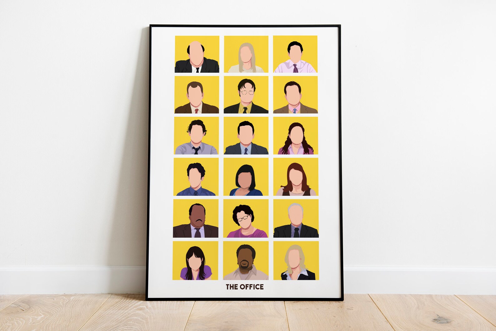 The Office Full Cast Print the Office Cast Poster the Office - Etsy UK