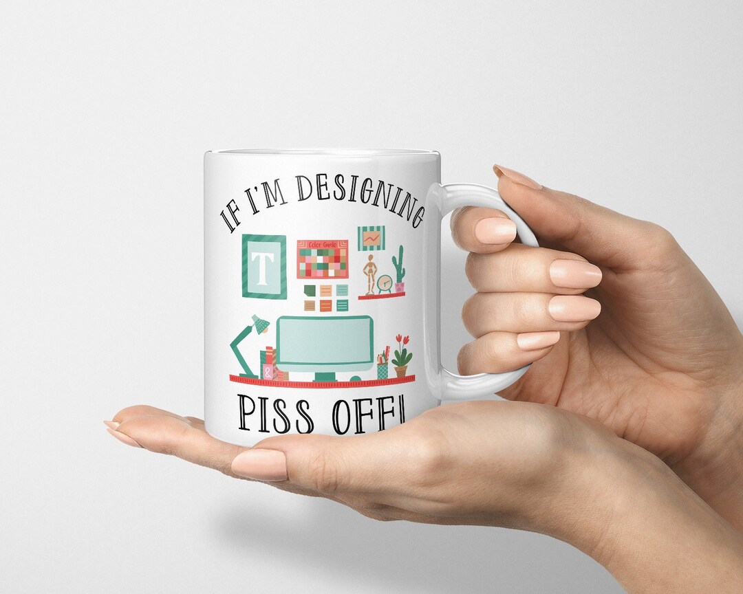 Rude Graphic Designer Mug, Custom Graphic Designer Mug, Personalised ...