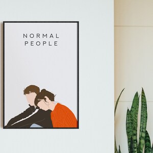 Normal People Poster, Normal People Print, Sally Rooney, Connell and ...