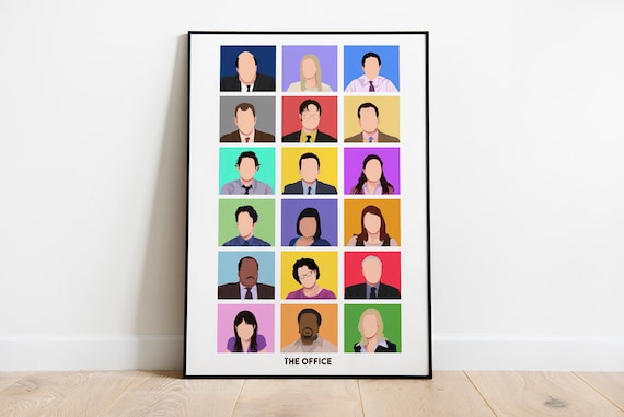 The Office Full Cast Print the Office Cast Poster the Office - Etsy UK