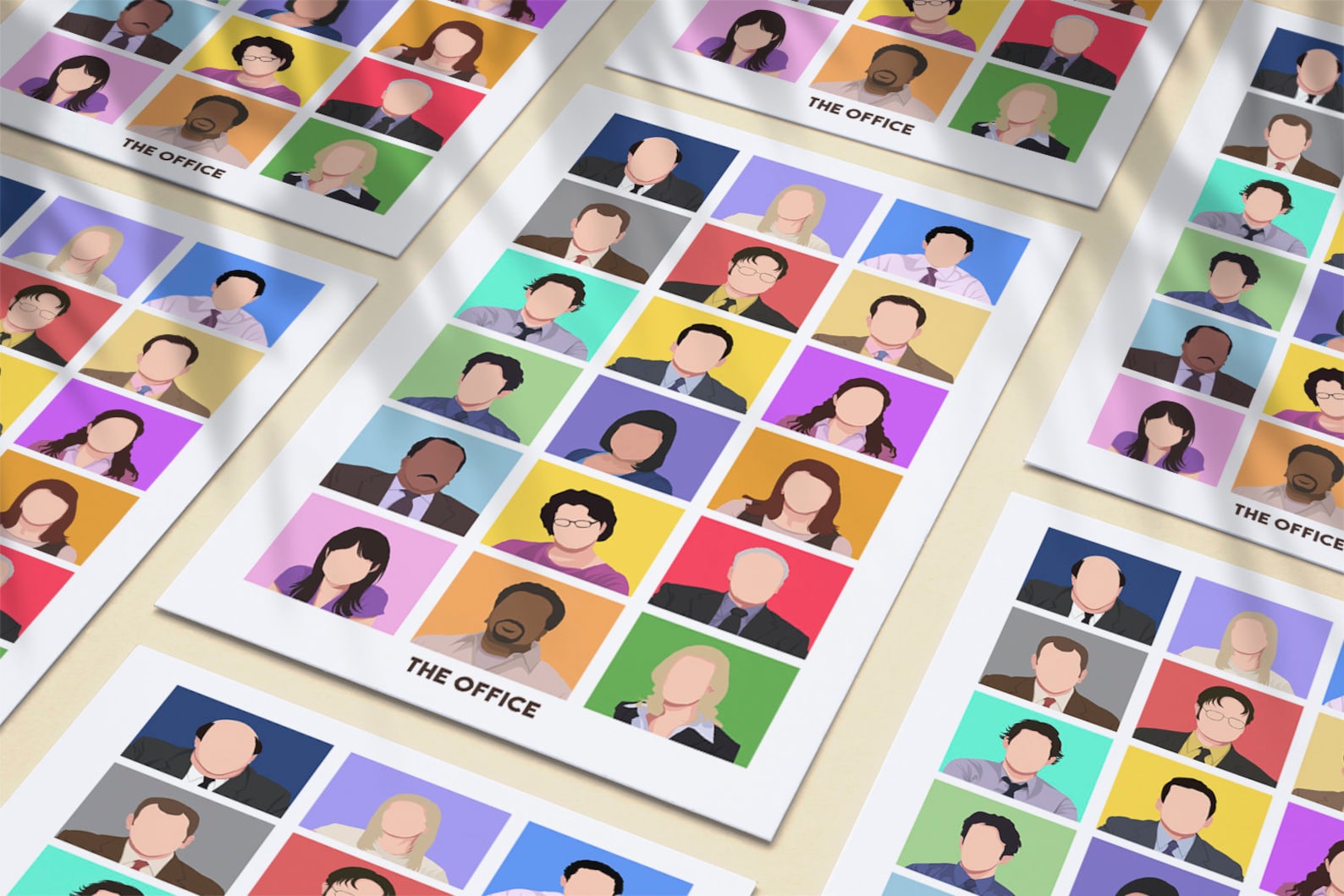 The Office Full Cast Print the Office Cast Poster the Office - Etsy UK