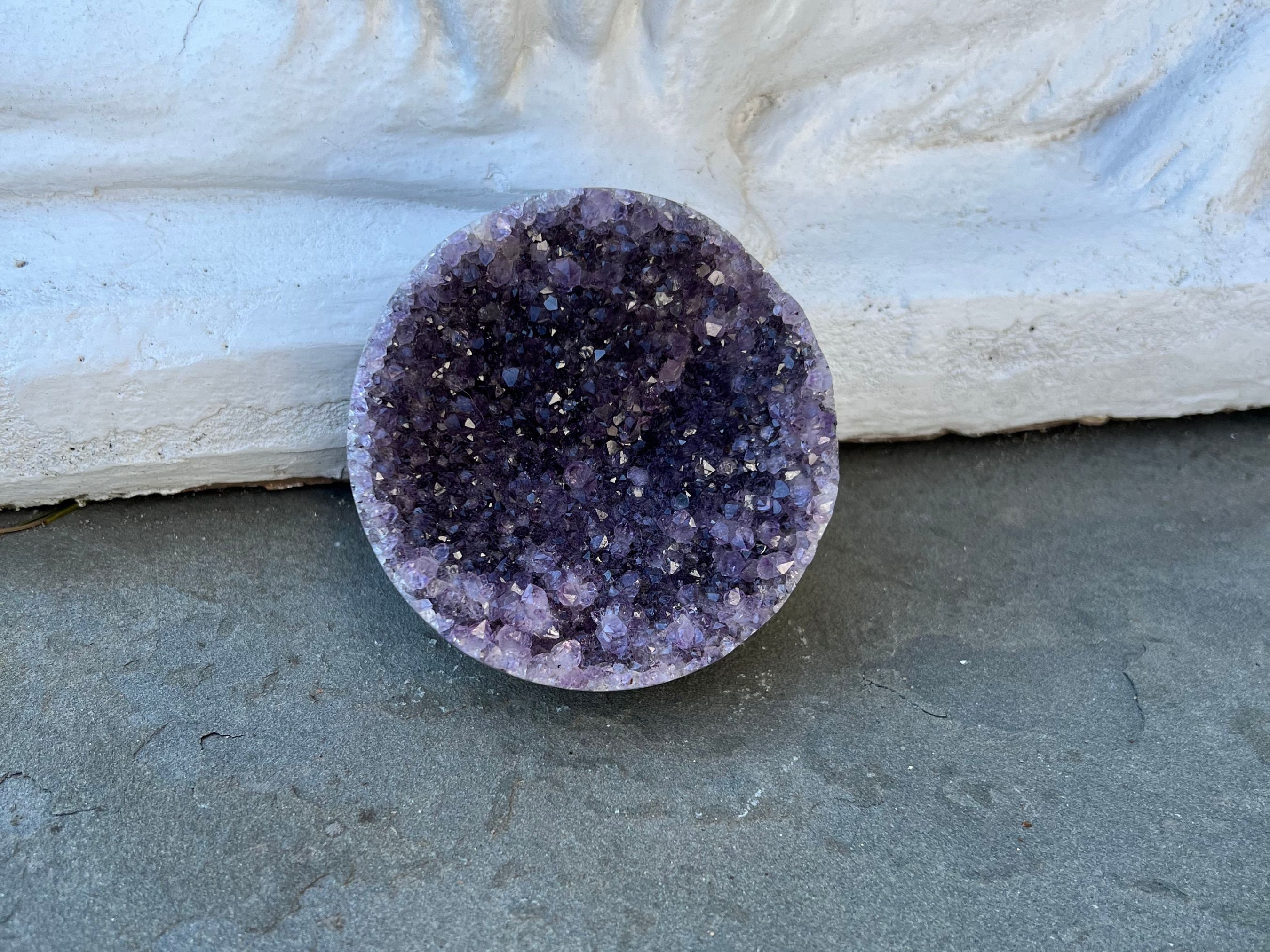 Crystal Geode Amethyst Cluster Sphere, Amethyst Geode Sphere, Amethyst ...