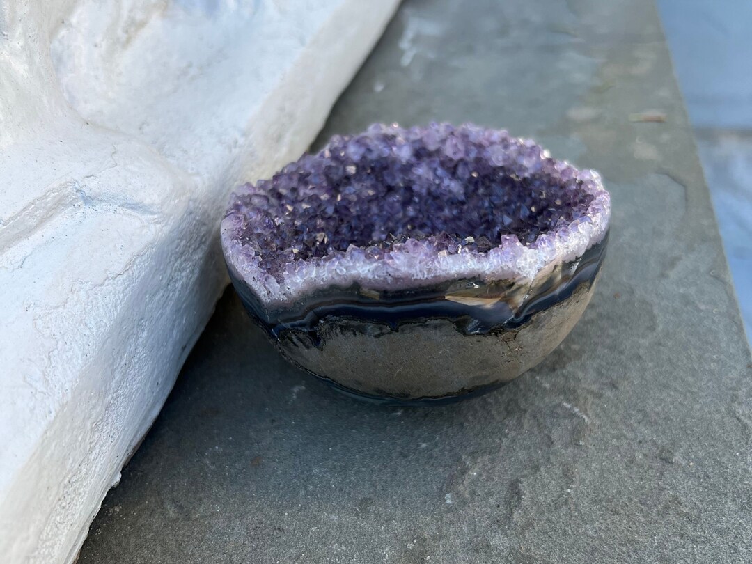 Crystal Geode Amethyst Cluster Sphere, Amethyst Geode Sphere, Amethyst ...