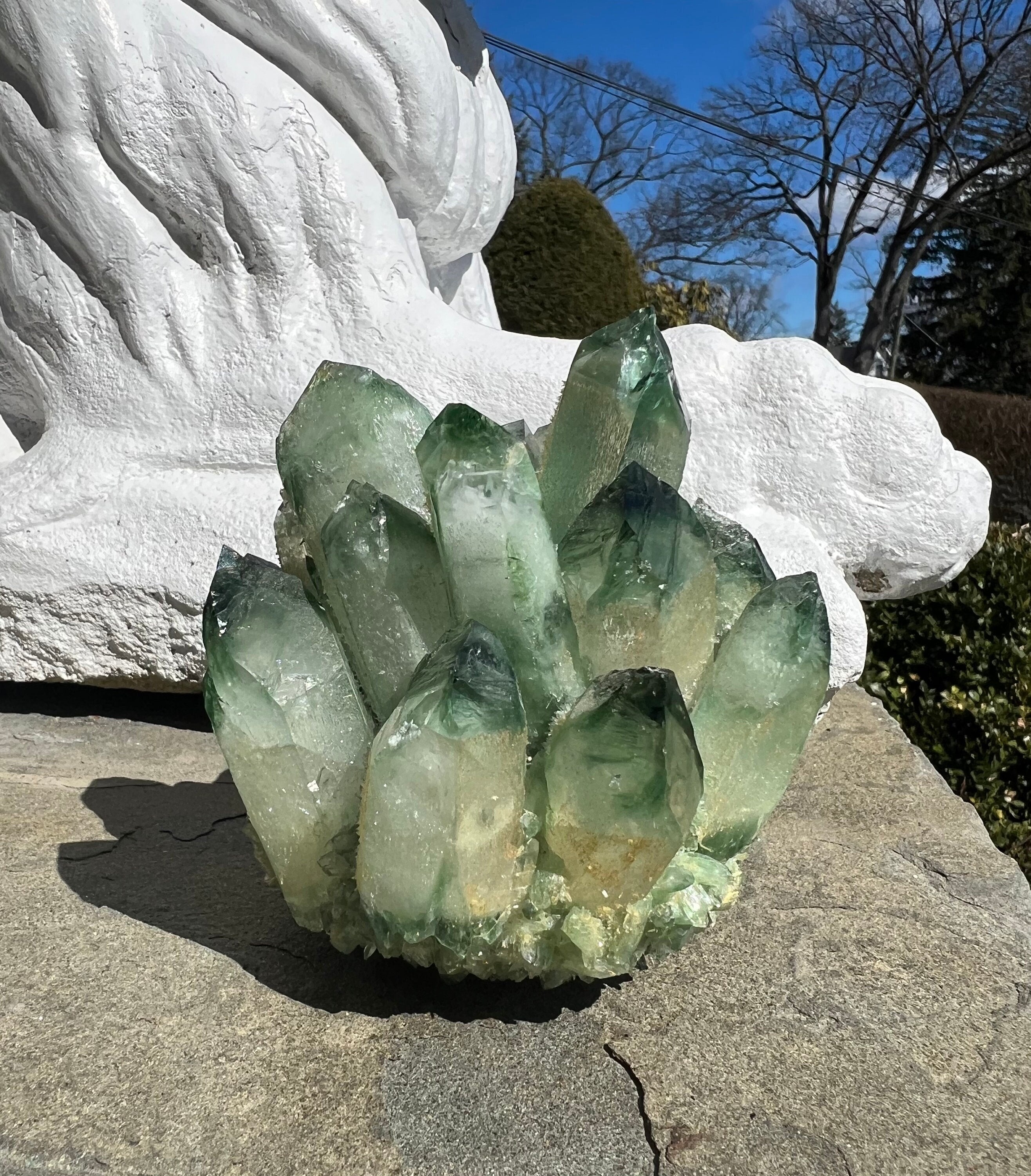 Green Chromium Quartz Crystal Cluster Green Cluster Chromium - Etsy