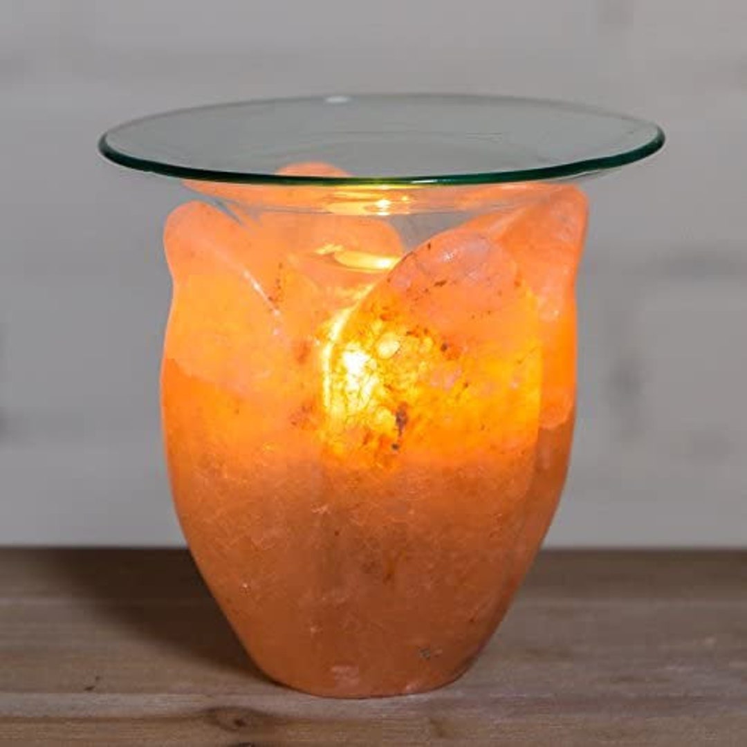 Himalayan Salt Natural Oil Burner, Therapeutic Oil Burner, Candle ...