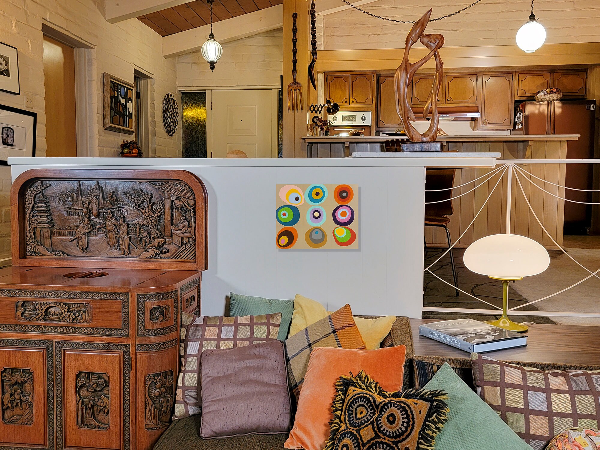 Mod Groovy Mood - Original Acrylic Painting on Canvas, Abstract Modern ...