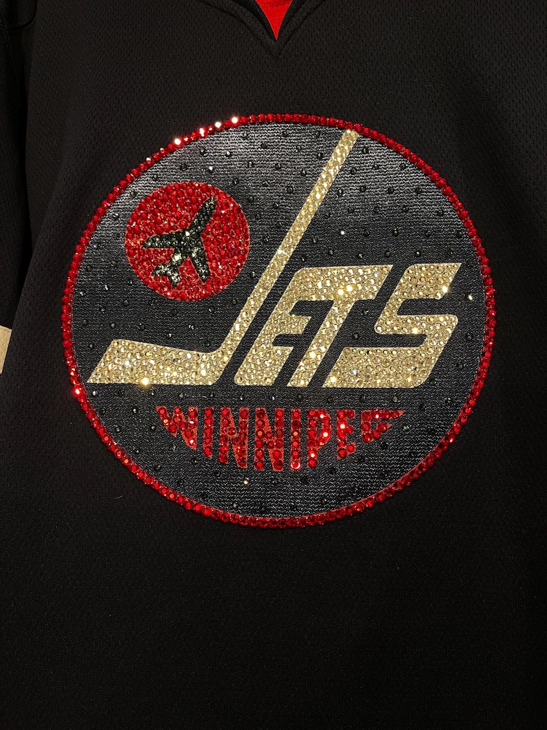 Rhinestone Jersey Custom NHL Kyle Connor Winnipeg Jets Hockey Jersey - Etsy