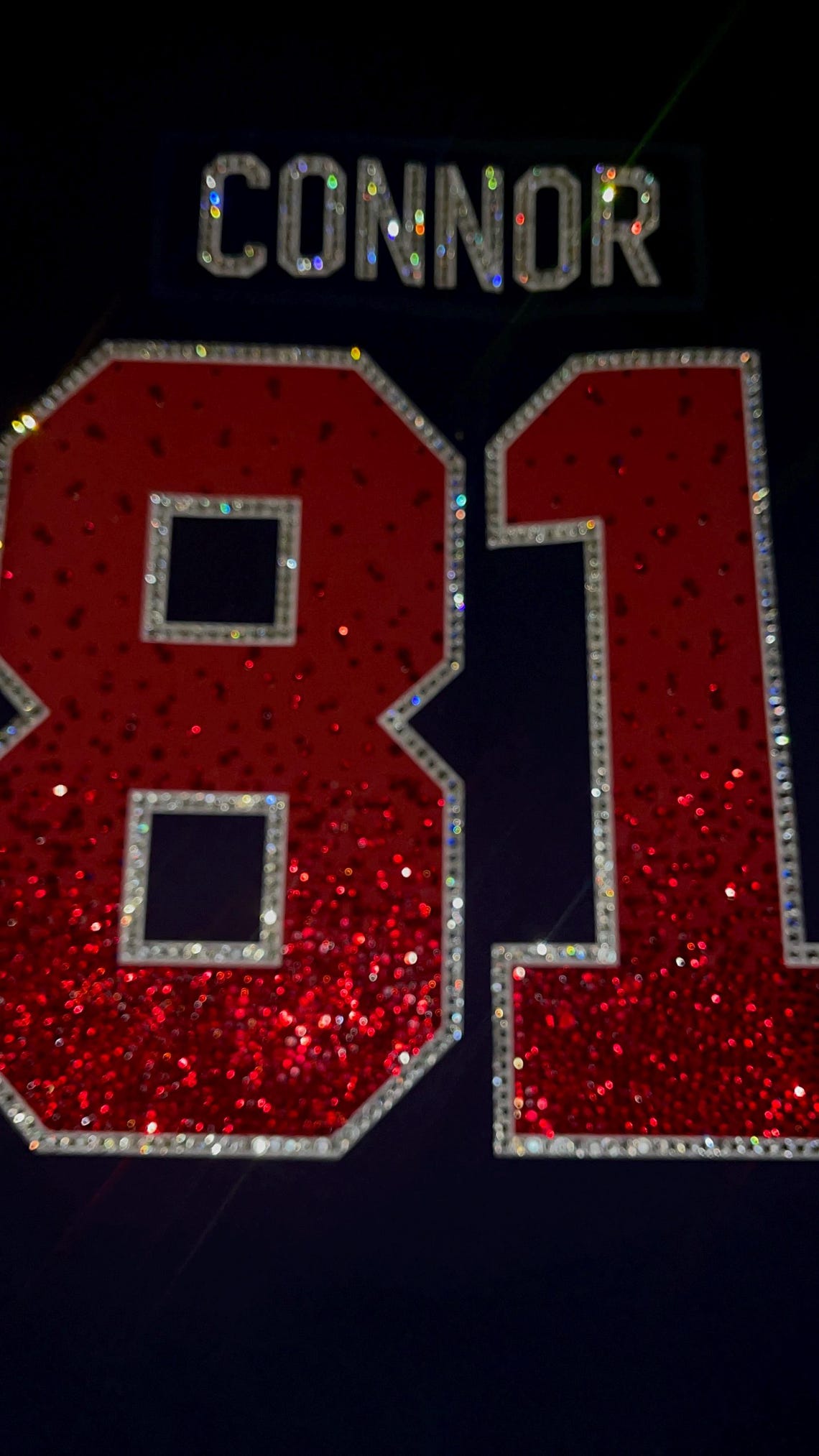 Rhinestone Jersey Custom NHL Kyle Connor Winnipeg Jets Hockey Jersey - Etsy