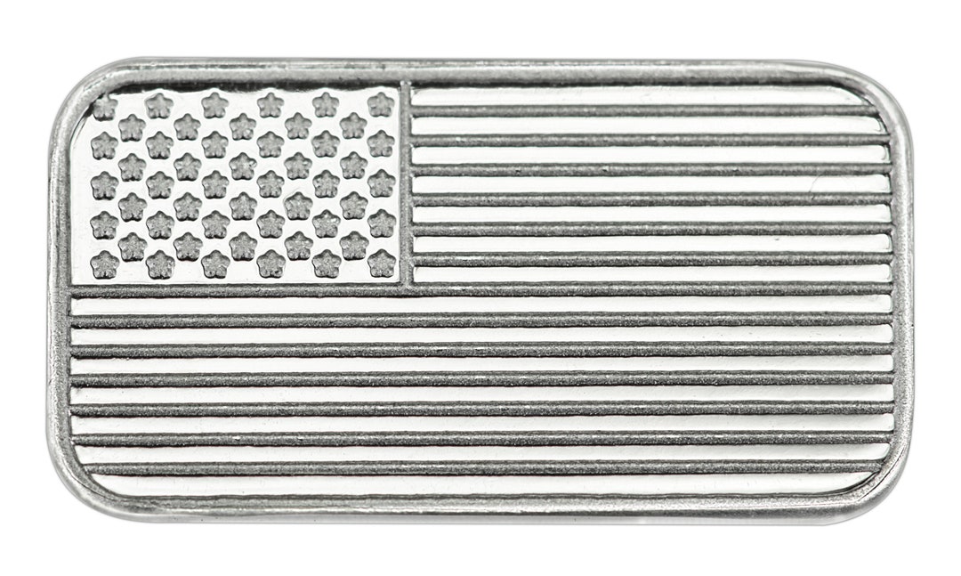 5x 1 Gram Silver American Flag Bar .999 Fine Silver - Etsy