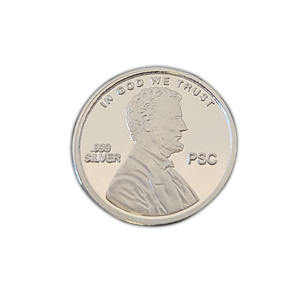 100x 1 Gram .999 Fine Silver Shield Penny Tribute Round - Etsy
