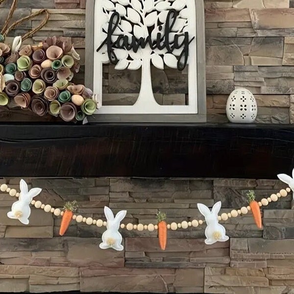 Rabbit Garland - Etsy