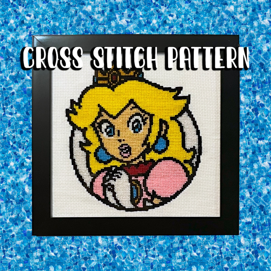 Princess Peach Cross Stitch Pattern - Etsy