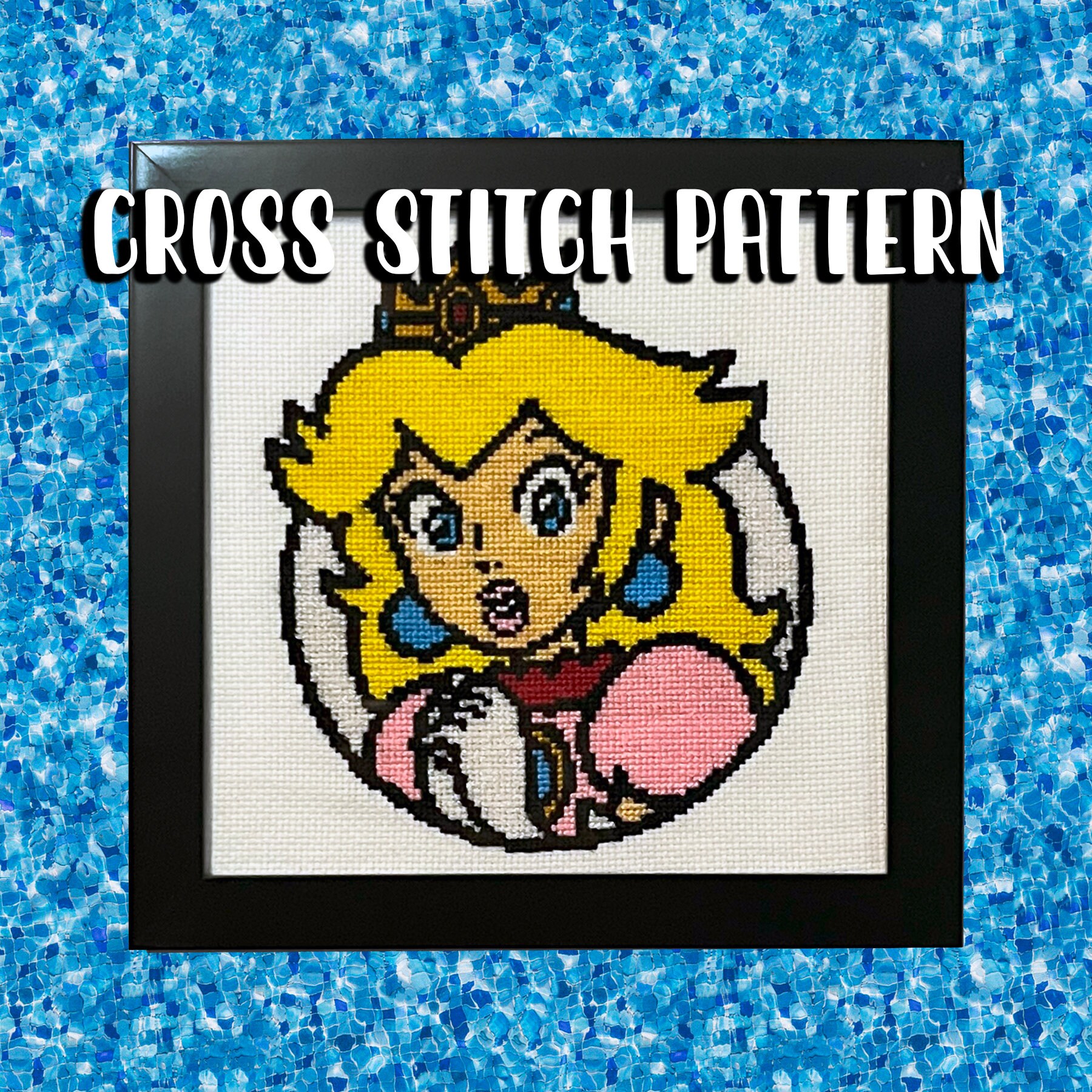 Princess Peach Cross Stitch Pattern - Etsy