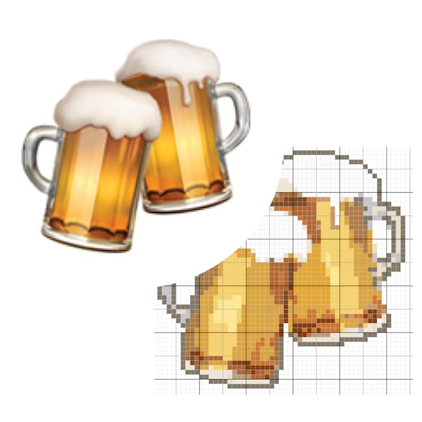 Beer Cross Stitch - Etsy