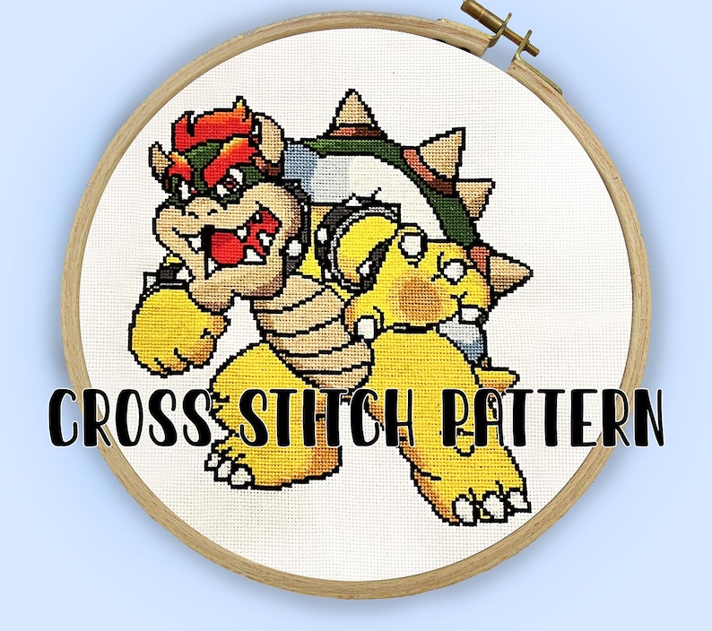 Bowser Cross Stitch Pattern - Etsy