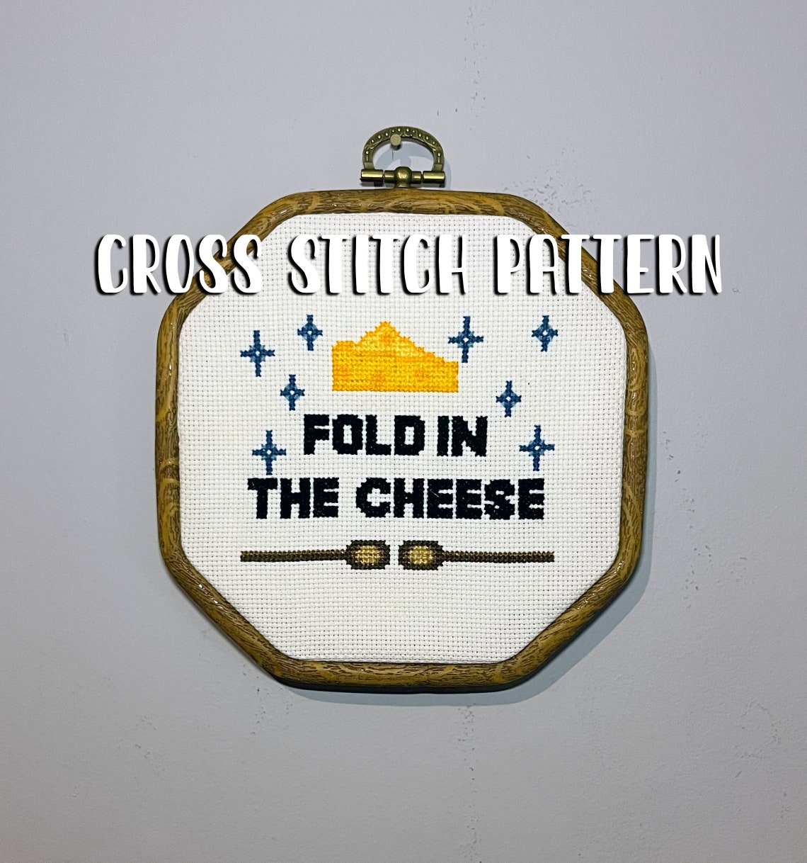 Fold in the Cheese Cross Stitch Pattern - Etsy