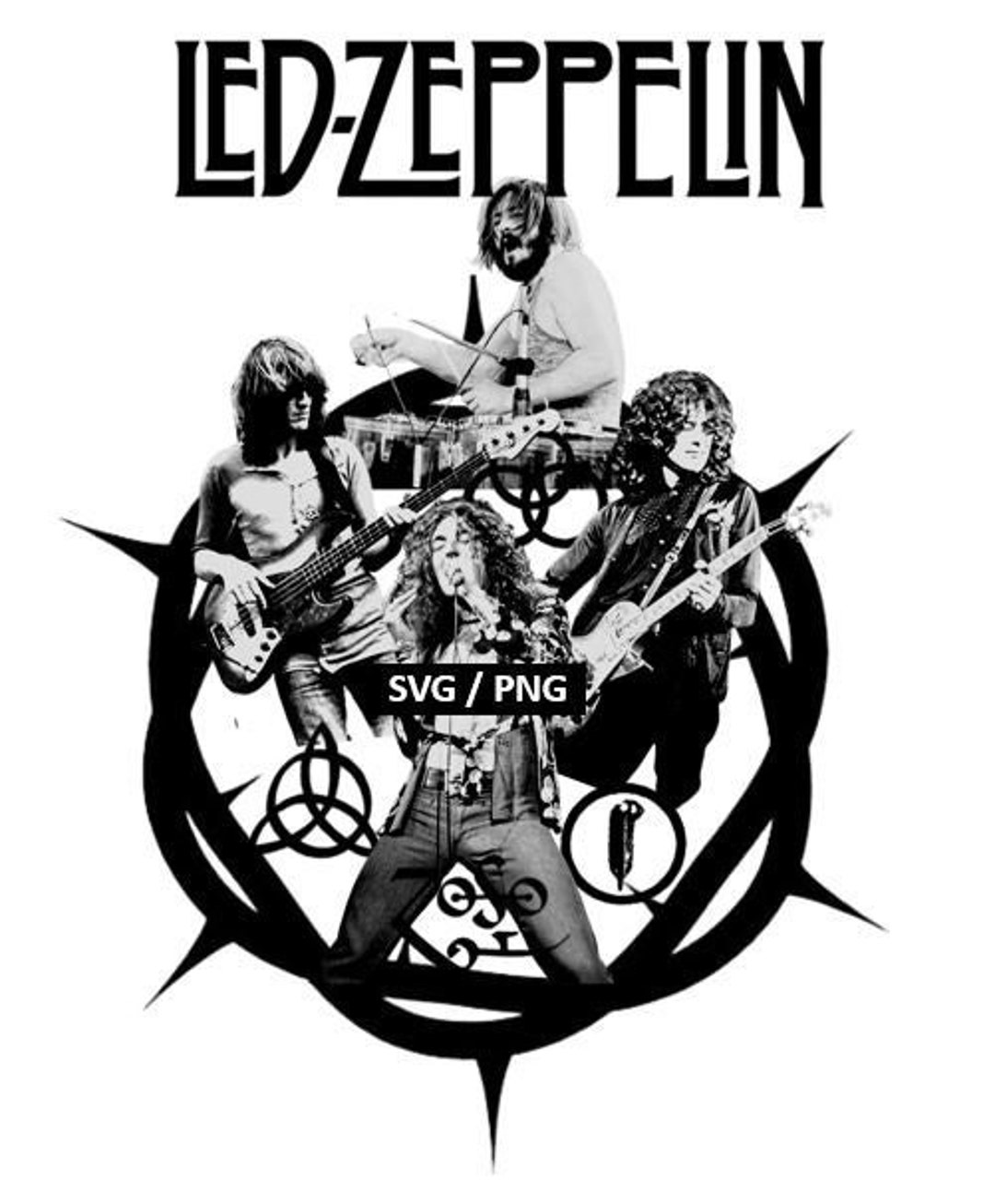 Led Zeppelin SVG PNG Digital Download 300 Dpi - Etsy
