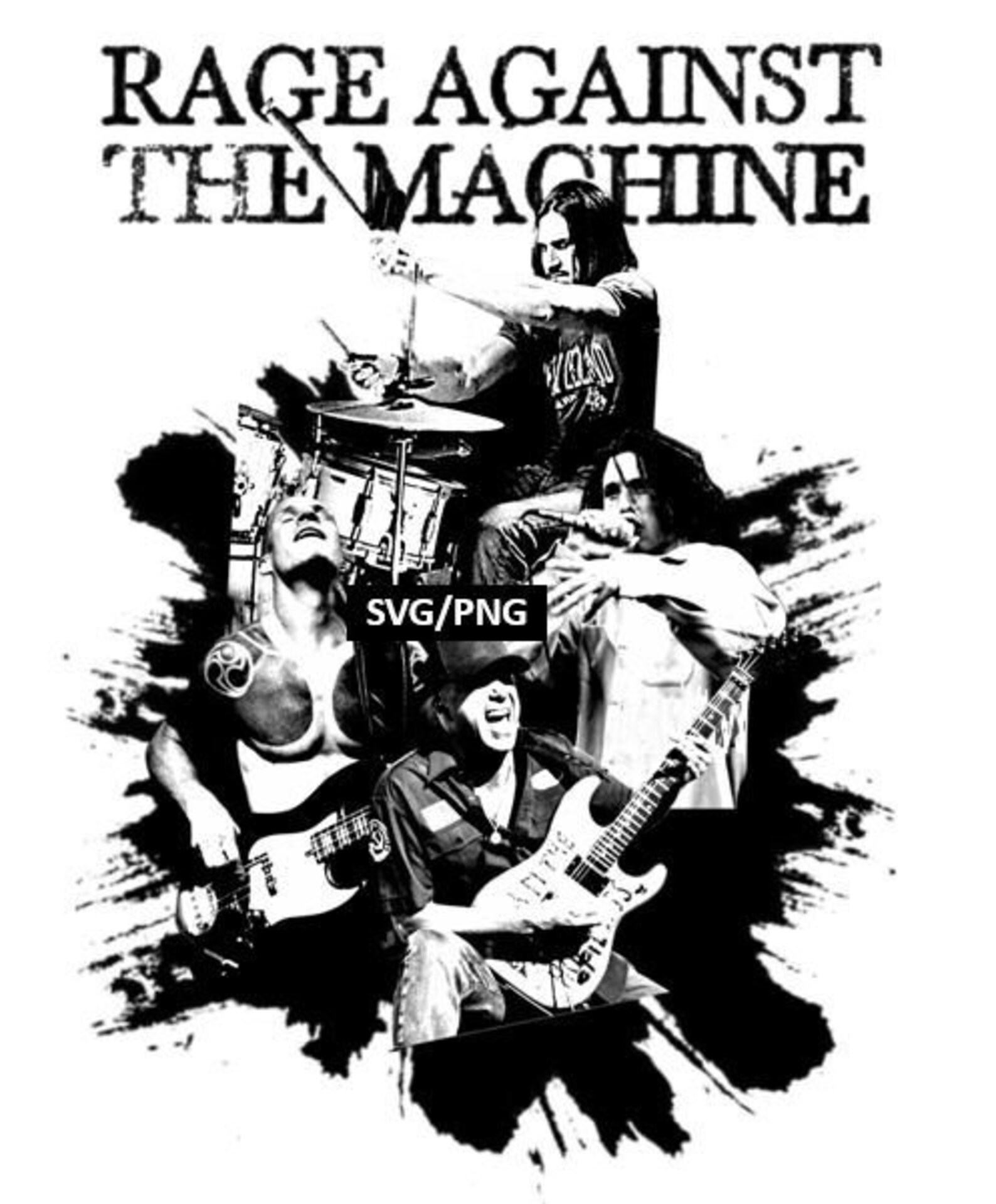 Rage Against the Machine SVG PNG 300 Dpi - Etsy