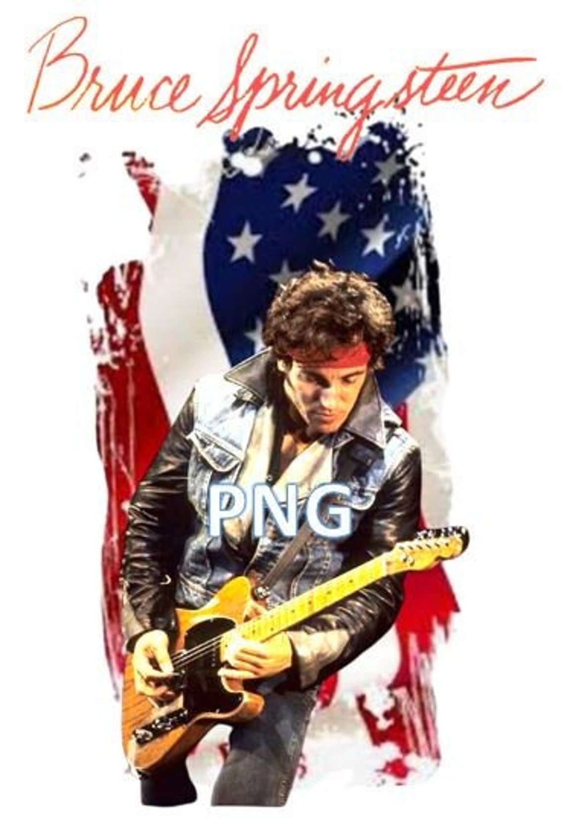 Bruce Springsteen PNG JPG 300 Dpi - Etsy