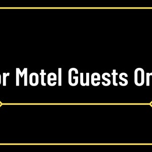 Schitt's Creek Motel Guests Only Table Sign || 3 X 5in || Instant ...