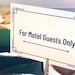 Schitt's Creek Motel Guests Only Table Sign || 3 X 5in || Instant ...