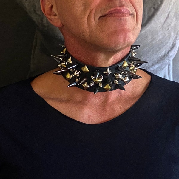 Studded Choker - Etsy