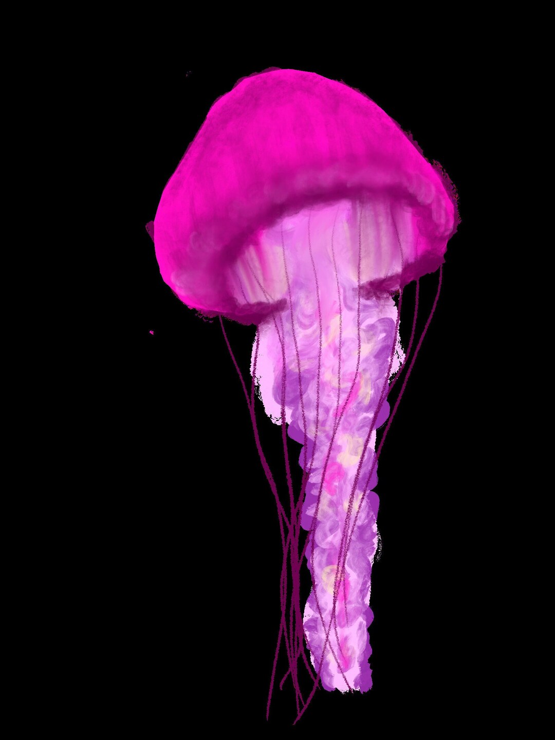 Jellyfish Clipart/jellyfish Painting/digital Download - Etsy