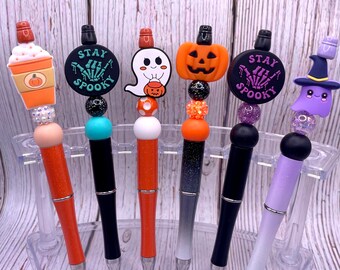 Beaded Pen/jack O Lantern/halloween Pen/gift for - Etsy