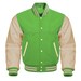 Letterman Baseball Varsity Jacket Cream Sleeves - Etsy