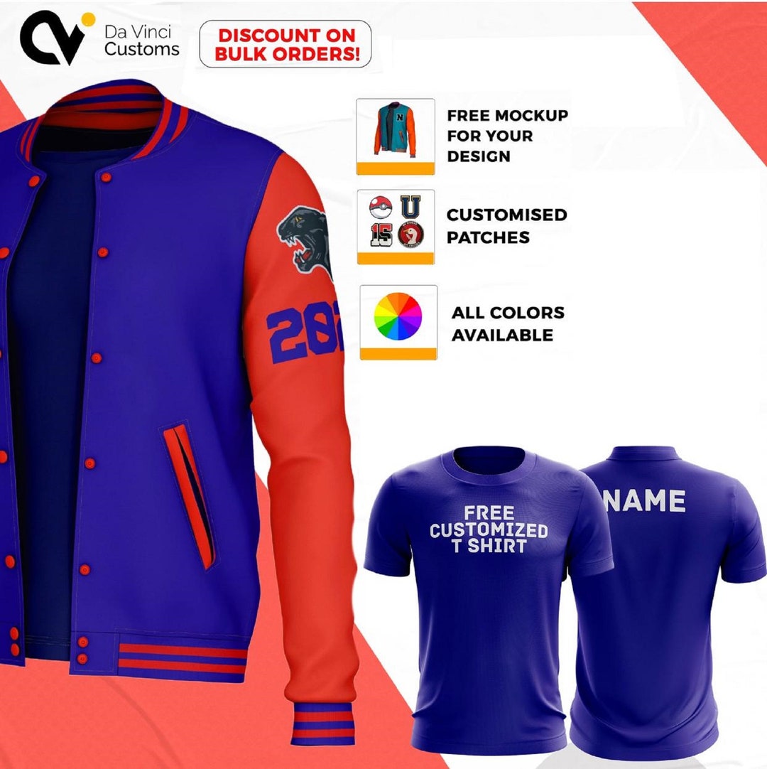 Custom Kids Varsity Jacket, Kids Sports Jacket, Name Varsity, Number ...