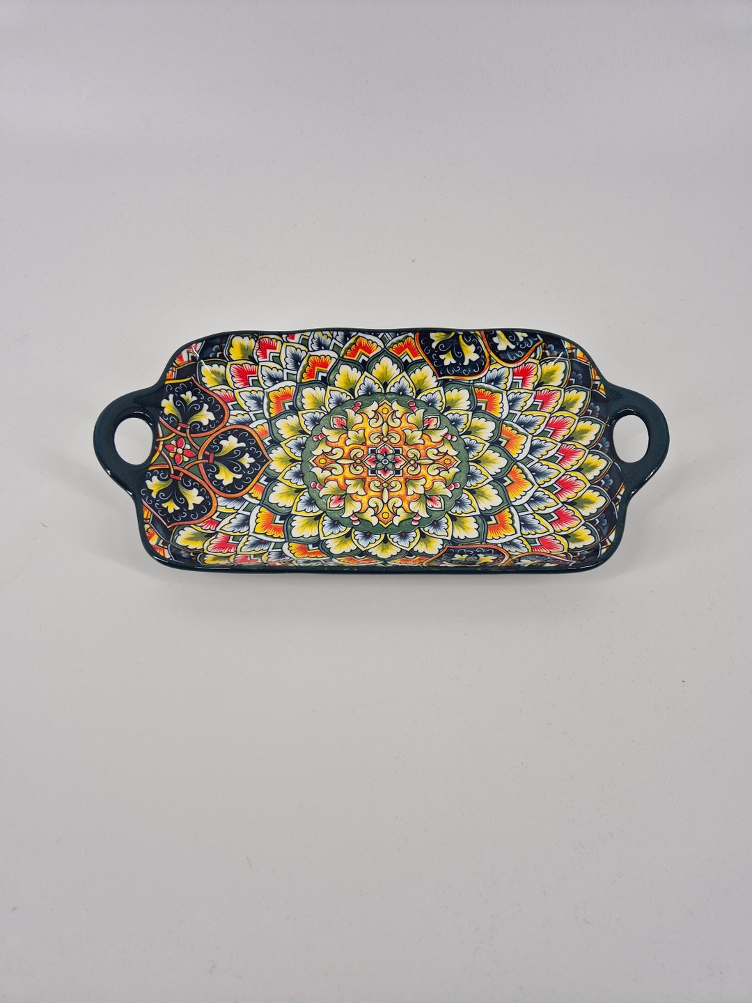 Two Ears Ceramic Serving Tray Nordic - Etsy