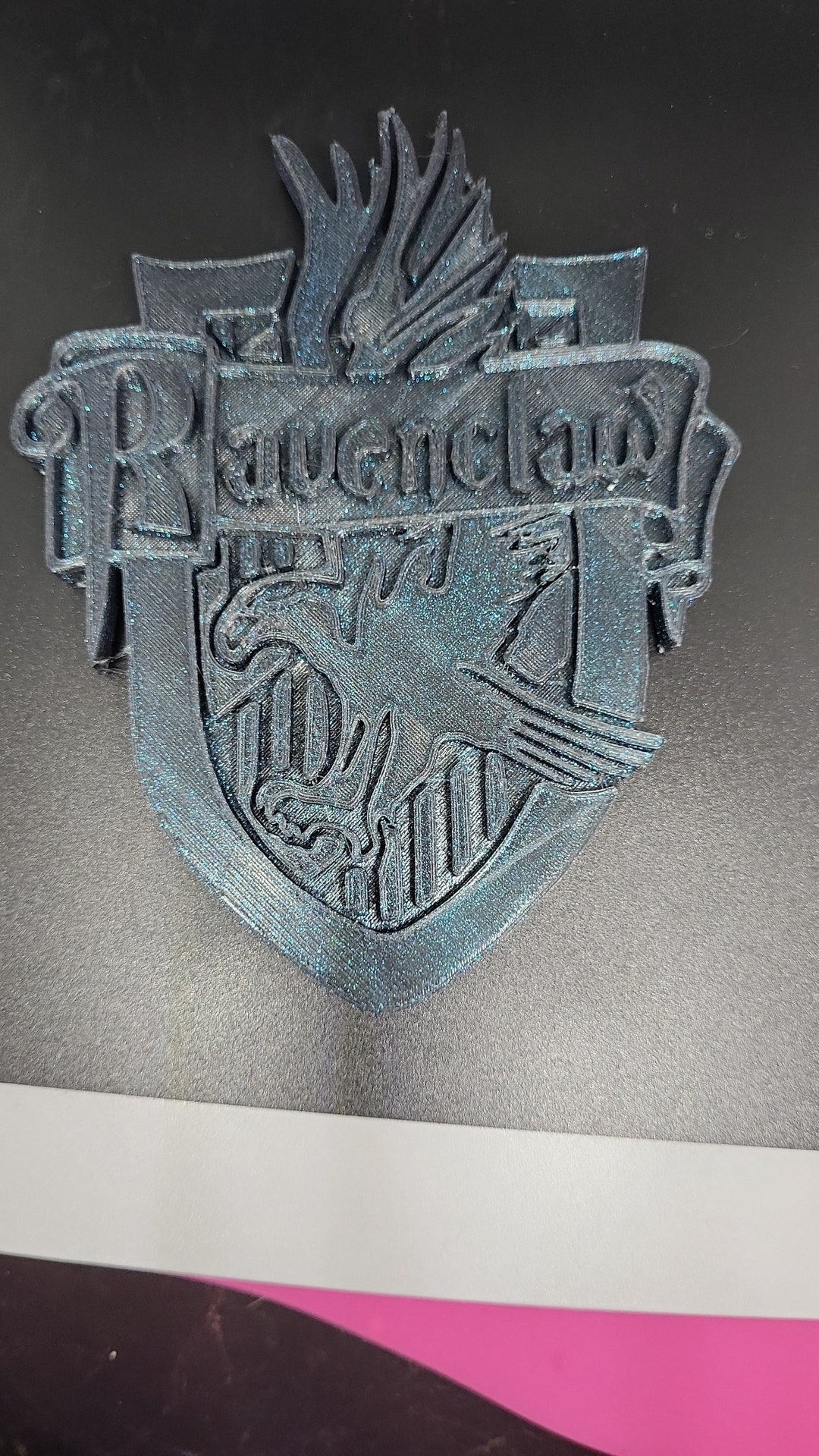 Black Glitter Crest of Ravenclaw - Etsy