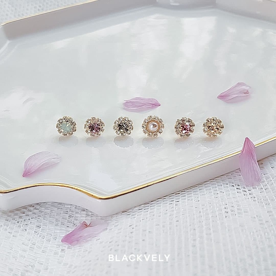 Korean Stud, Korean Piercing Pushback, Kpop Style Earrings, Korean ...