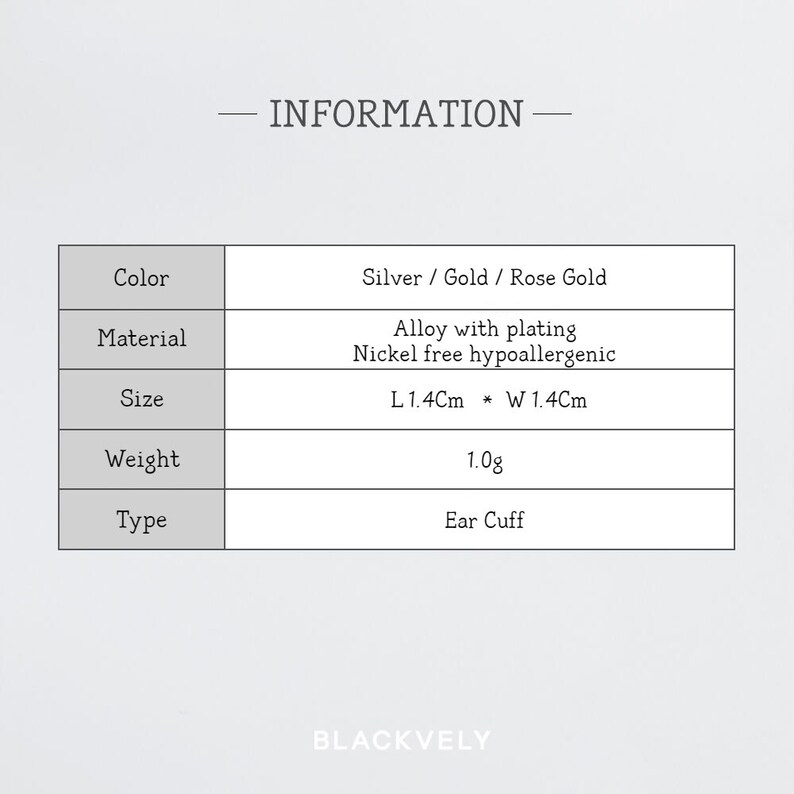 Korean Ear Cuffs, Adjustable Ear Cuffs, Kpop Style Earrings, Korean ...