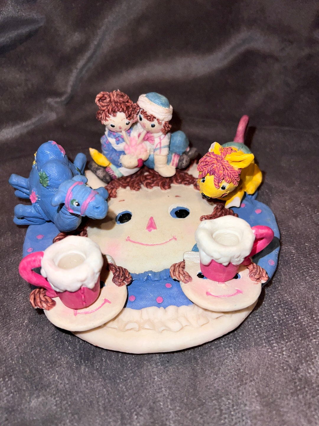 Raggedy Ann & Andy Collectible Mini Tea Set Camel Rag Arthur Dog ...